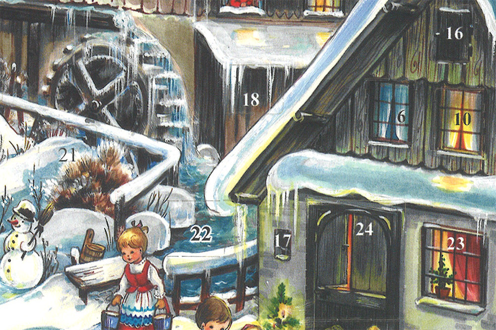 アドベントカード / 雪の水車小屋 – niiiwa